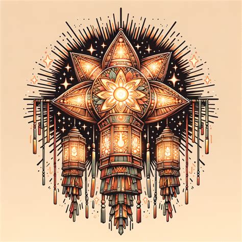 5ft Recycled Parol Design With Indigenous Materials Paskong El Royale