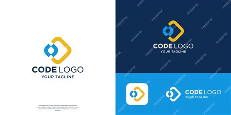 Premium Vector Minimal Coding Logo Template Simple And Modern Code