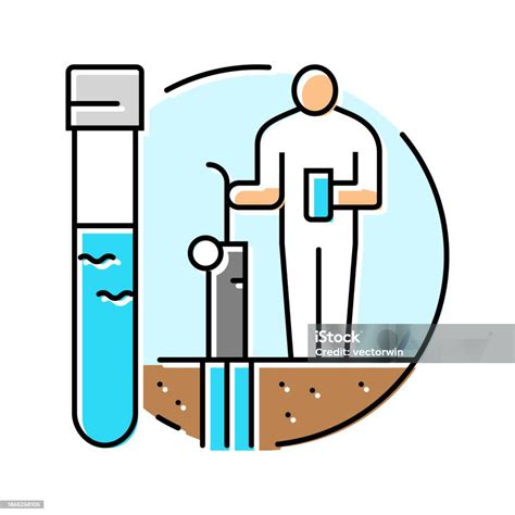 수문 지질학 지도 수문 지질학자 컬러 아이콘 벡터 일러스트레이션 0명에 대한 스톡 벡터 아트 및 기타 이미지 0명 공학