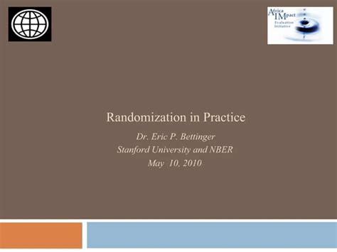 Ppt Randomization In Practice Powerpoint Presentation Free Download