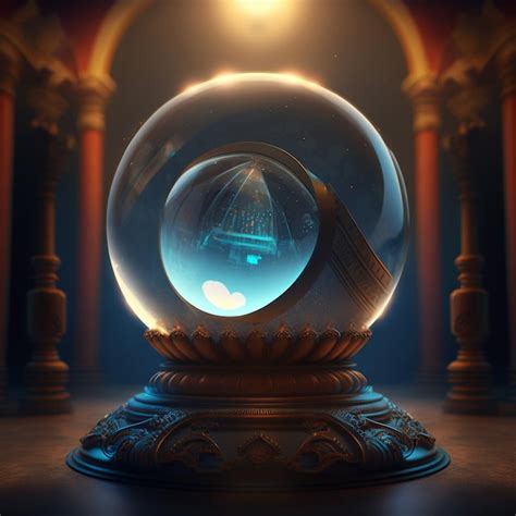 Premium Ai Image Magic Ball Energy Mysterious Orb Magical Prediction