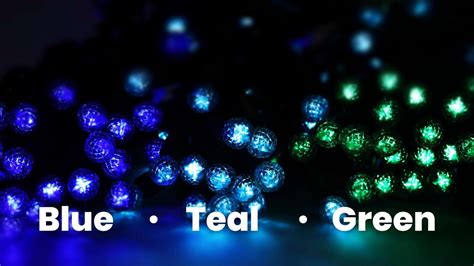 Comparing The Blue Green And Teal In G12 Light Strings Christmas Light Source