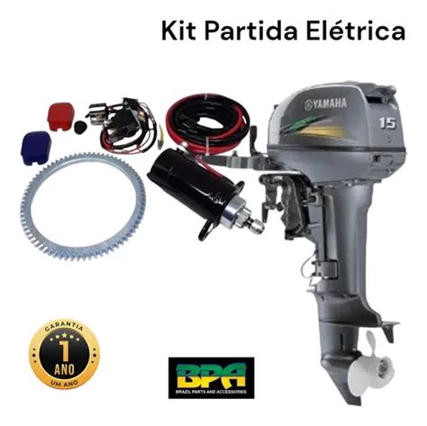 Kit De Partida El Trica Motor De Popa Yamaha Hp Novo Parcelamento Sem Juros