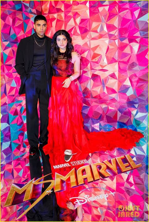 Iman Vellani And Rish Shah Attend First Ms Marvel Special Screening In