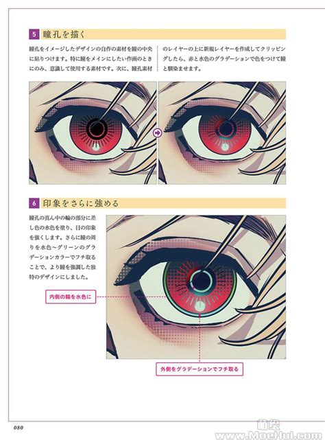 漫画教程 日文 极尽表现 眼睛的画法 177P 萌绘