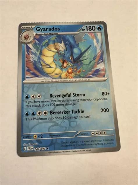 Scarlet And Violet Paldea Evolved Pokemon Crimped Error Card Gyarados