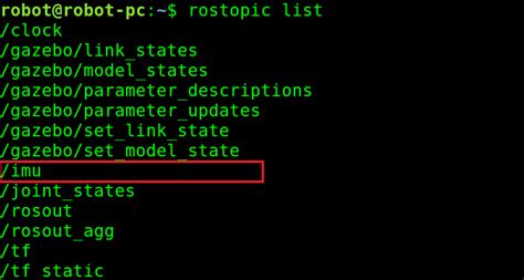 Simulating Imu On Gazebo Ros Programming Building Powerful Robots Book