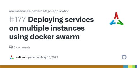 Deploying Services On Multiple Instances Using Docker Swarm · Issue