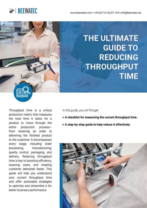 maximizing efficiency understanding throughput time in production