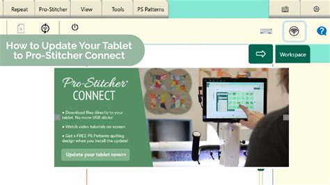 How To Update Your Tablet To Ps Connect Pro Stitcher