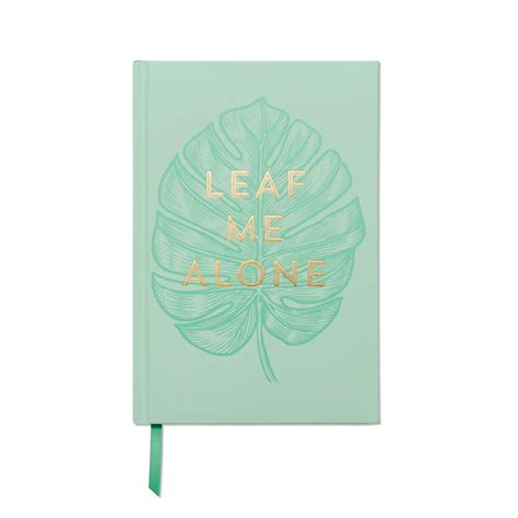 Leaf Me Alone Journal Checkered Moon