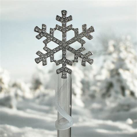 Bling Snowflake Straw Topper 10mm Next Nirvana