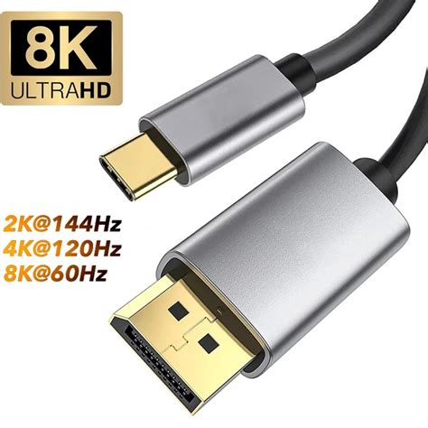 모니터dp케이블 추천상품 Usb C 디스플레이 포트 케이블 8k 60 Dp 타입 C 31 4k 120hz 디스플레이 포트