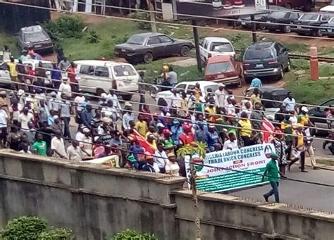 Nlctuc Protest Photos In Ibadan Politics Nigeria