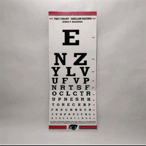 Snellen Chart Alat Cek Ketajaman Visus Mata Shop Tokopedia
