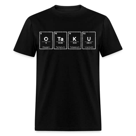 Otaku Periodic Table Of Elements Anime Premium Unisex T Shirt Graphic