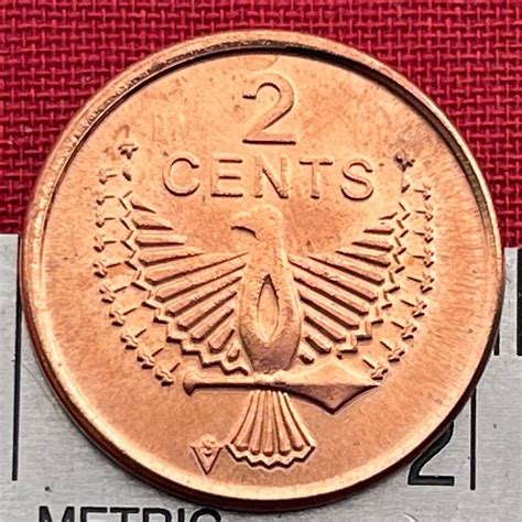 Eagle Spirit Of Malaita 2 Cents Solomon Islands Authentic Coin Money F