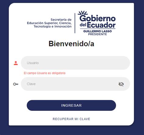 Reprogramación Prueba Senescyt 2025