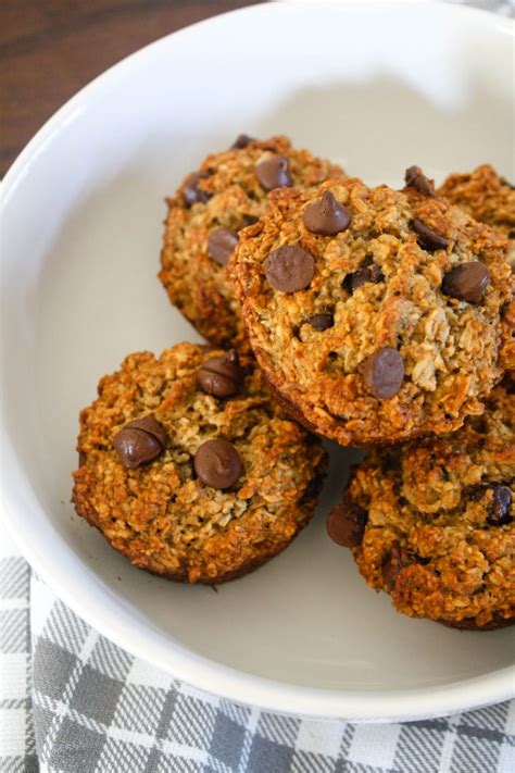 Banana Oatmeal Chocolate Chip Muffins