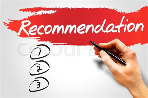Recommendation Blank List Business Stock Image Colourbox