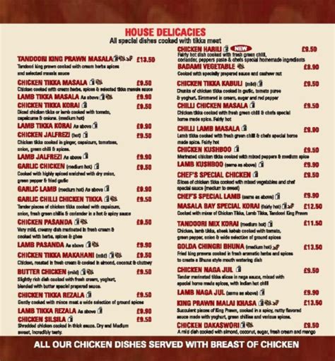 Masala Bay Indian Takeaway Herne Bays Full Menu Online