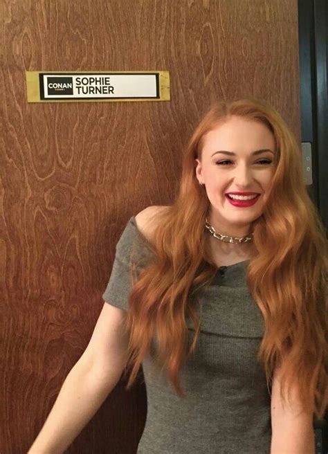 Sophie Turner Behind The Scenes Of Team Conan In 2016 Sophie Turner