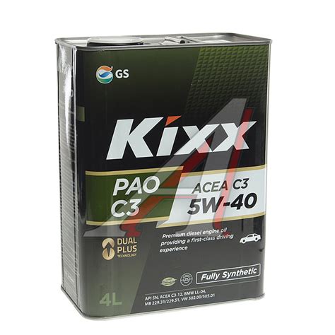 L209244TE1 Масло моторное PAO C3 5W40 синт.4л KIXX - L209244TE1 KIXX ...