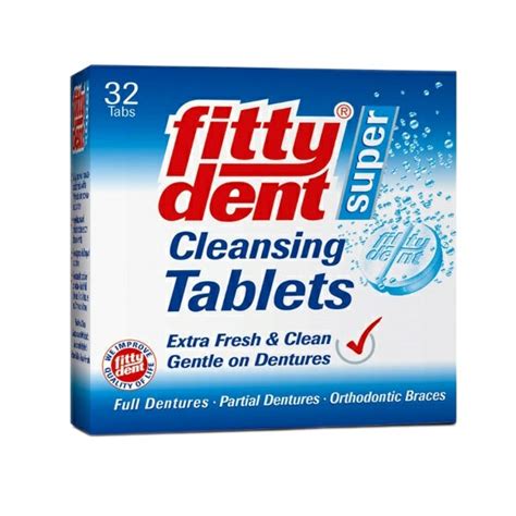 قیمت و خرید قرص تمیز کننده دندان مصنوعی فیتی دنت مدل سوپر بسته 32 عددی