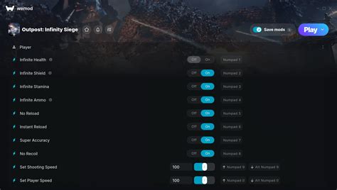Outpost Infinity Siege Cheats Trainers For Pc Wemod
