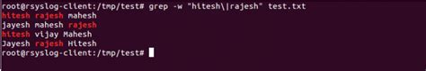 Grep Search Multiple Words String Patterns Bash Shell