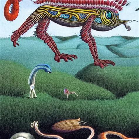 Illustration Of A Fantastic Cryptid In The Style Of Stable Diffusion