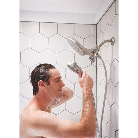 Moen Magnetix Engage Spot Resist Brushed Nickel Round Rain Shower Head
