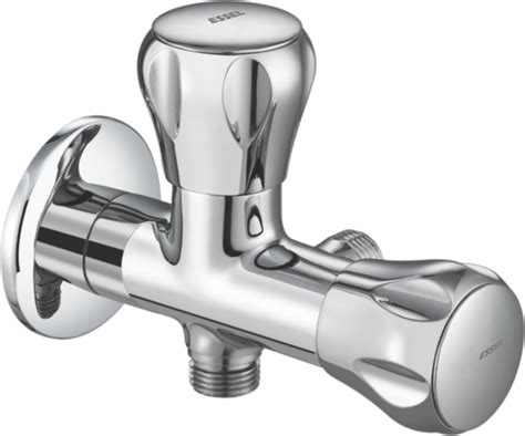 114058 Two Way Angular Stop Valve With Wall Flange Essel Bath