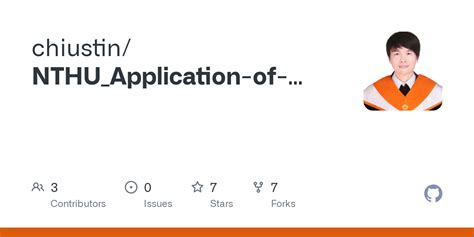 github chiustin nthu application of data science and deep machine
