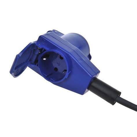 Pro Plus CEE Verlengkabel 20 Meter Met Haakse Contrastekker Schuko Stopcontact Bol Com