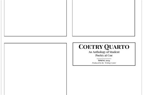Coe Writing Center Blog Revitalizing The Coetry Quarto