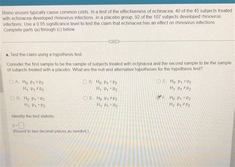 solved a idententify test statistic pvalue b test claim