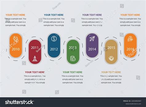 Project Milestone Timeline Infographic Template Modern Stock Vector