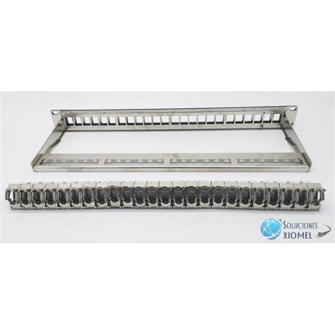 Patch Panel 24 puertos Categoría 6A SATRA 24 Jack Blindado UL