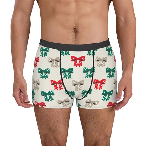 Fotbe Retro Bows Mens Total Support Pouch Boxer Briefs X Temp Cooling