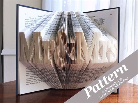 Mr And Mrs Book Folding Pattern 308 Folds 616 Numbered Etsy