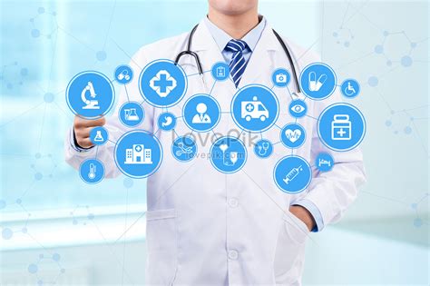 의료 아이콘을 누르면 배경 사진 및 창의적인 일러스트 무료 다운로드 Lovepik