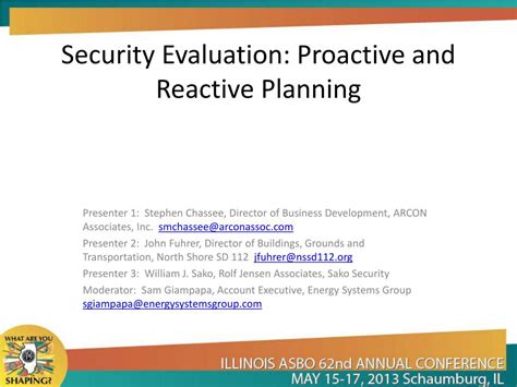 Ppt Security Evaluation Proactive And Reactive Planning Powerpoint