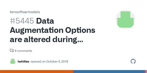 Data Augmentation Options Are Altered During Training · Issue 5445