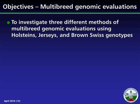 Ppt Prediction Of Breed Composition And Multibreed Genomic Evaluations Powerpoint Presentation