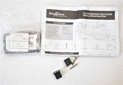 Deckorators ALX Contemporary Cable Railing Installation Kit Horizontal Connect EBay Railing
