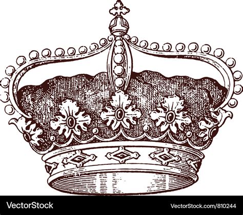 Royal Crown Royalty Free Vector Image Vectorstock