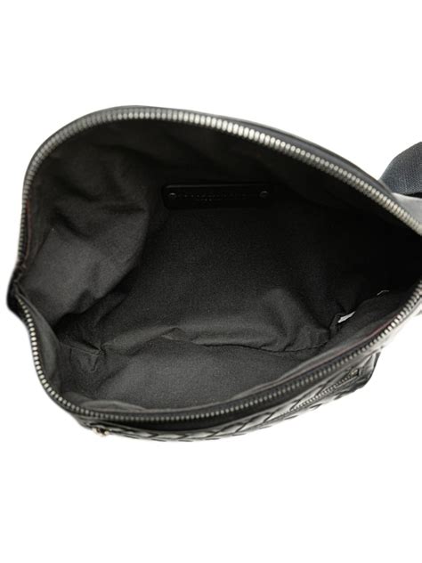 Bottega Veneta Pre Owned Intrecciato Belt Bag Black FARFETCH UK