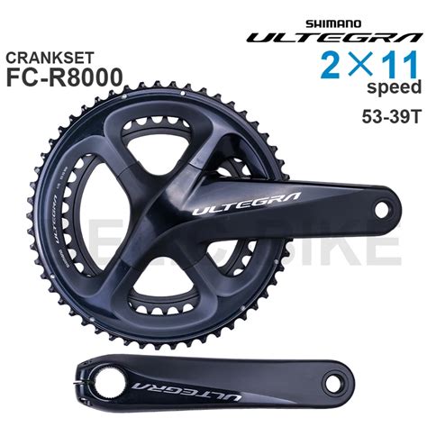 시마노 울테그라 로드 크랭크셋 Fc R8000 53 39 52 36 50 34 2x11 속도 오리지널 또는 Delic 체인링 포함 Aliexpress