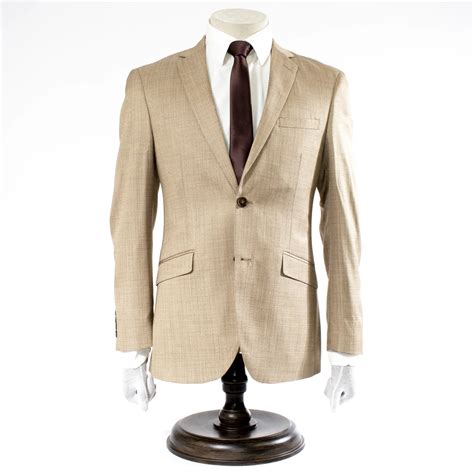 Donovan Beige Tailored Fit 2 Piece Suit — Dolce Vita Men